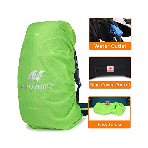 N NEVO RHINO Hiking Backpack, 40L/50L/60L/70L/80L Waterproof Camping ...