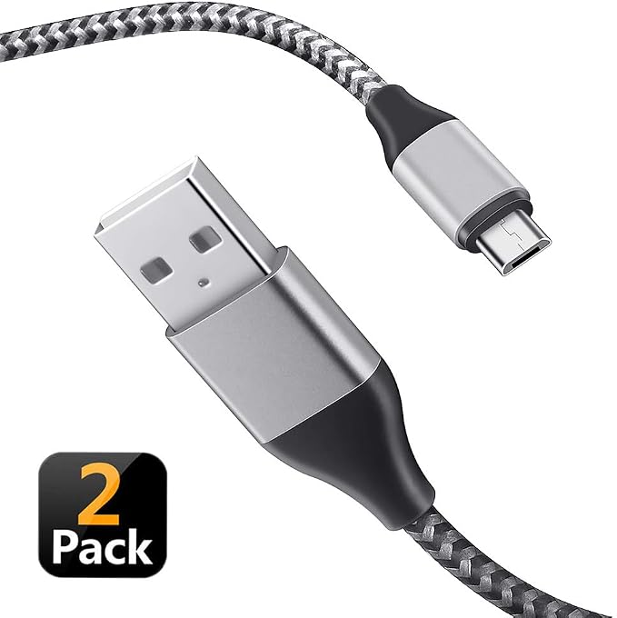 Amazon.com: Micro USB Charging Cable,2-Pack 10Ft Fast Charger Cord ...