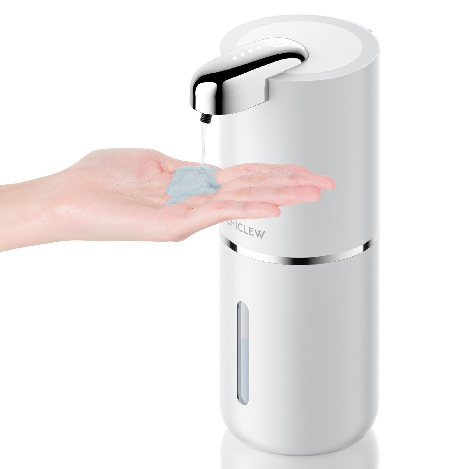 CHICLEW Automatic Soap Dispenser Touchless, 400ML/14fl.oz Rechargeable ...