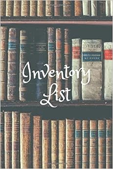 Inventory List (cover with books) - Inventory notebook for every need ...