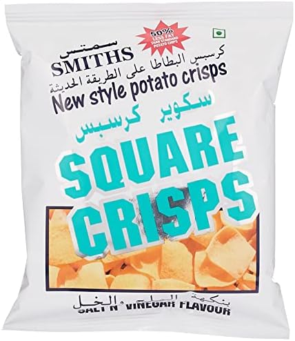 Smiths Salt and Vinegar Square Crisps 50-Pieces 25 g price in UAE ...