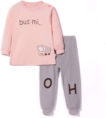 Hibobi Cotton Tops+Pants Set for Baby Boys girls Cat Print Outfits ...
