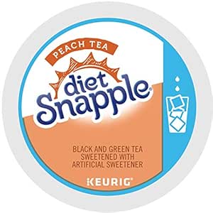 Amazon.com : Snapple Diet Peach Iced Tea, Single-Serve Keurig K-Cup ...