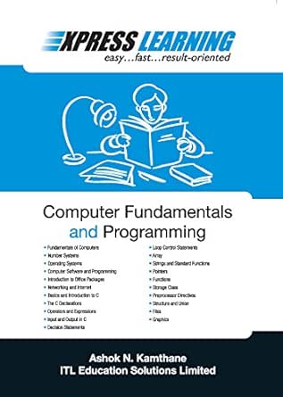 Computer Fundamentals and Programming 1, Kamthane, Ashok, eBook ...
