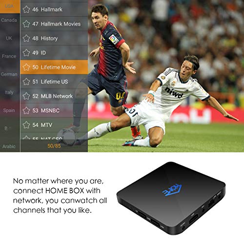IPTV Box 4K Android TV Receiver, 1600+ International Live Channels ...