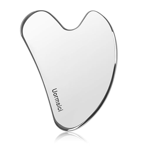Uormsici Metal Gua Sha Facial Tools, 100% 304 Stainless Steel Guasha ...