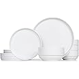Amazon.com | Kook Ceramic Dinnerware Set, 12-Piece Service for 4, Soup ...