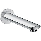 hansgrohe Tub Spout Premium 3-inch Modern Tub Spout in chrome, 14413001 ...