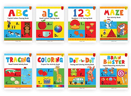 Preschool Complete Learning Activity Pack For Kids (Box Set of 8 Books ...