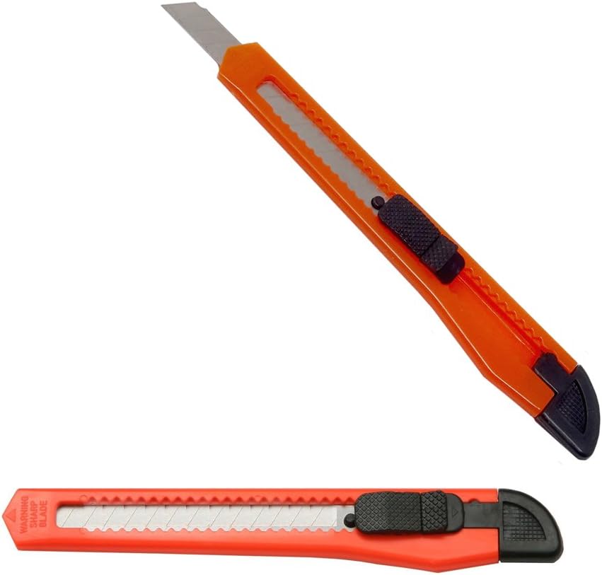 Cuttermesser | mit 9mm Abbrechklinge | 15 Stück | Teppichmesser Cutter ...