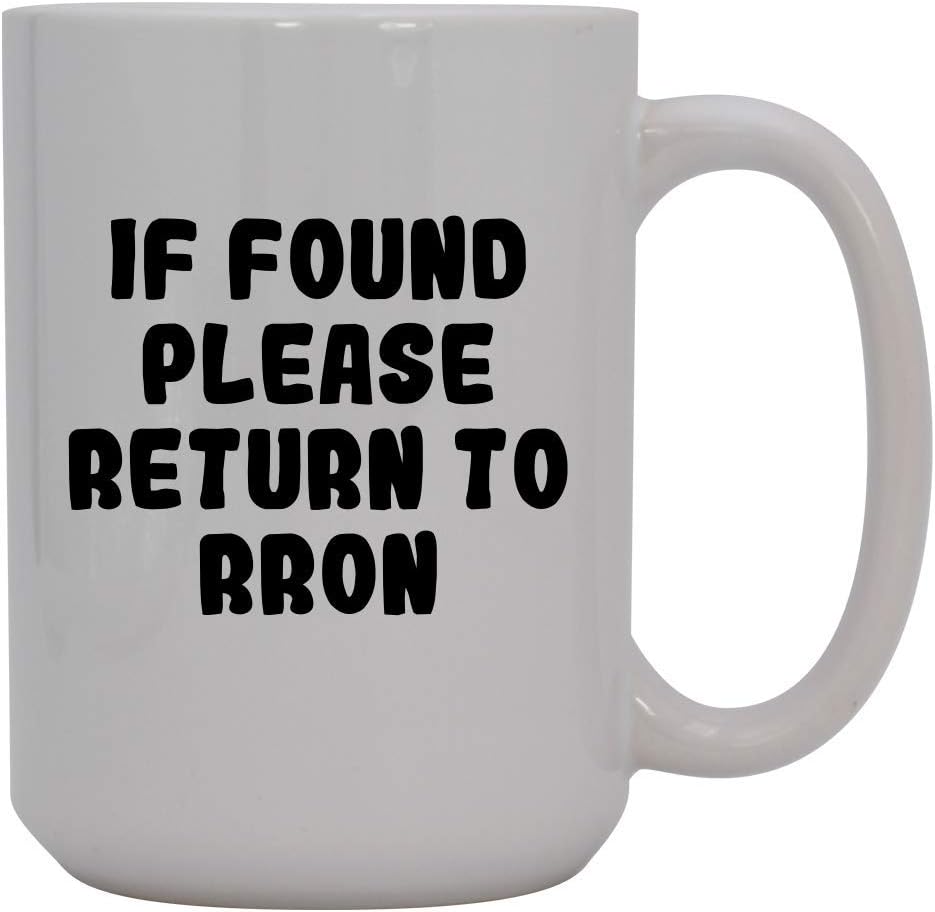 Amazon.com: If Found Please Return To Rron - 15oz Ceramic White Coffee ...