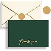Amazon.com : AZAZA 48 PCS Thank You Cards with Envelopes 4x6, Green ...