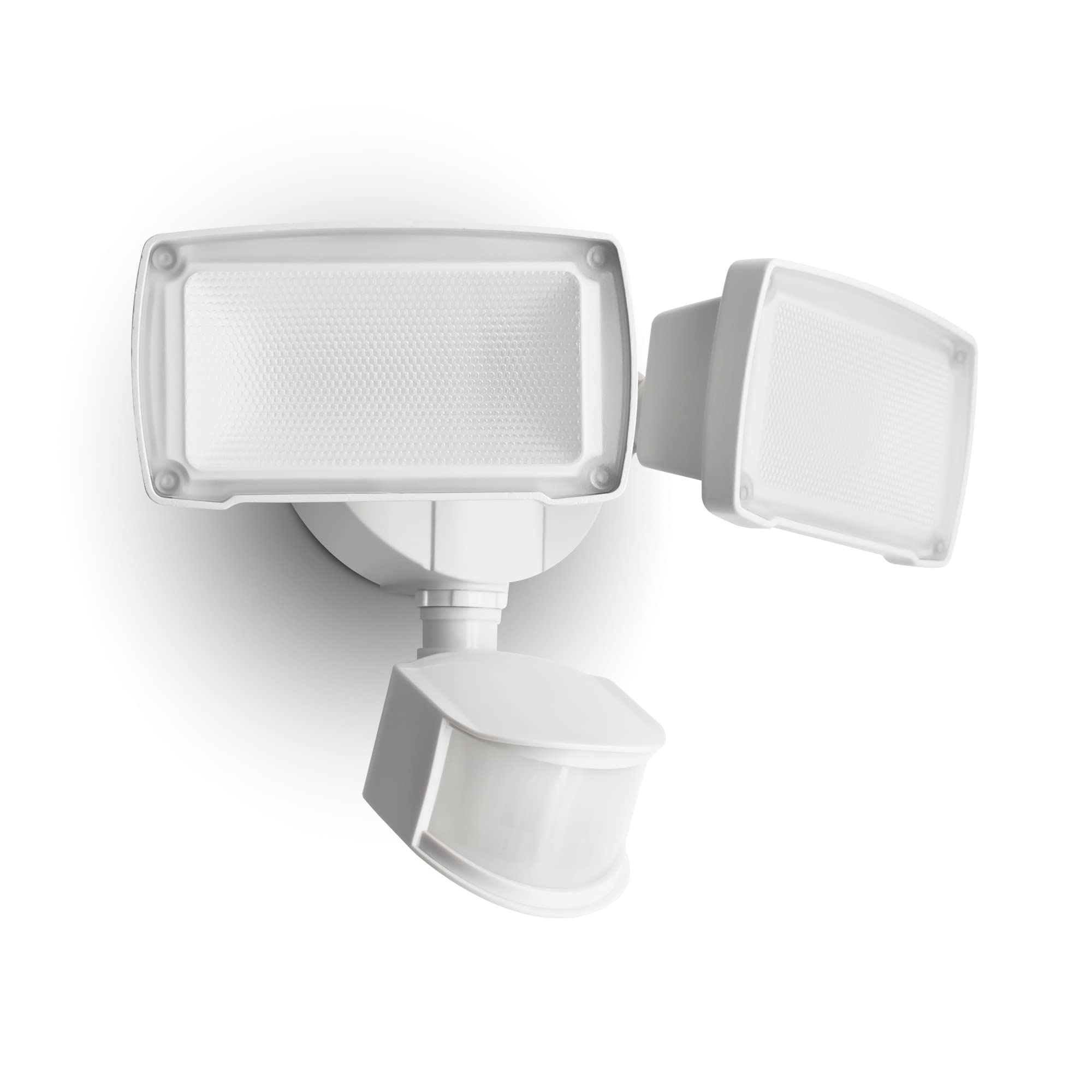 LUTEC 38W 3500 Lumen LED Motion Activated Integrated Dual-Head ...