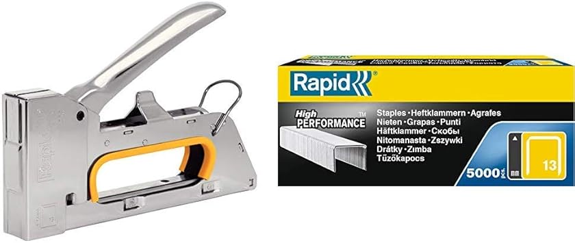 Rapid Staple Gun for Upholstery Jobs, Full Metal Construction, Pro, R23 ...