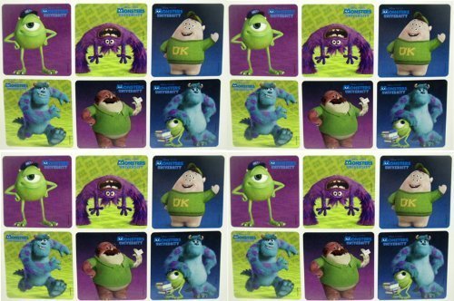 Monsters University Stickers Monsters University Birthday Party Favor ...