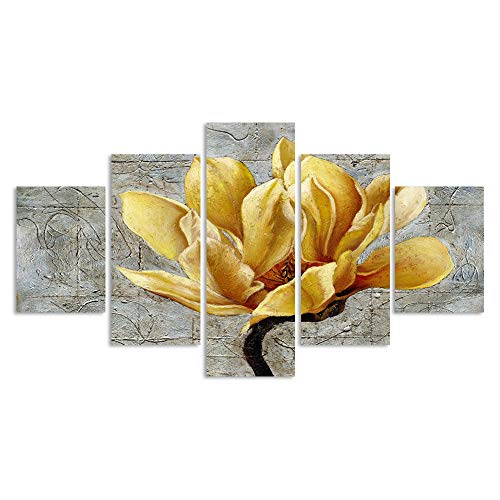 Gray And Yellow Flower Wall Art at Marvin Wolbert blog