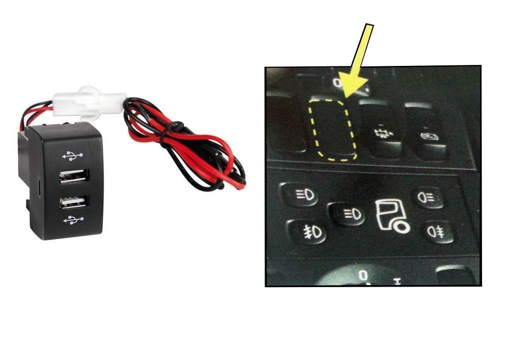 12 V 24 V Dual-USB-Anschluss, Lastwagen-Ladegerät und Stromquelle für ...