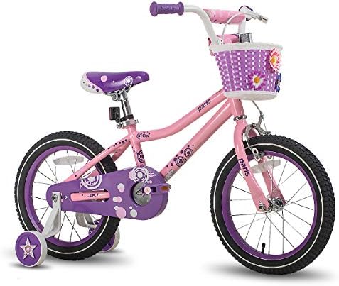 JOYSTAR 14 Inch Girls Bike for 3 4 5 Years Old Kids Toddler Bike with ...