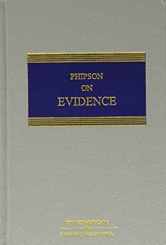 Phipson on Evidence: 9780421874701: Amazon.com: Books
