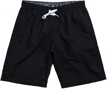 JESSIVO Mens Swim Trunks Solid Quick Dry Swim Suit Without Mesh Lining ...