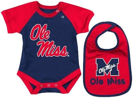 Amazon.com: Mississippi Ole Miss Rebels Infant Derby Onesie with Bib ...