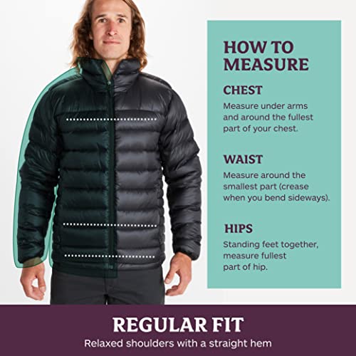 Marmot Men’s Zeus Jacket | Down-Insulated, Water Resistant, Lightweight, Slate Grey, Medium ...