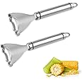 Amazon.com: 2 Pcs Corn Peeler Corn Cob Stripper Tool Stainless Steel ...