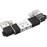 Amazon.com: Baomain Pneumatic Solenoid Air Valve 4V230C-08 DC 12V 5 Way 3 Position PT1/4 ...