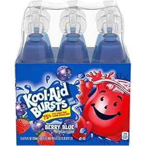Amazon.com : Kool-Aid Bursts Berry Blue Flavored Juice Drink (48 ...
