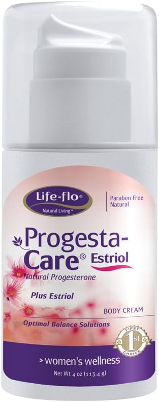 Life-Flo Progesta-Care Estriol | Natural Progesterone USP & Estriol ...