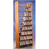 Amazon.com: 9 Row Dowel CD Rack (Honey Oak) by Wood Shed : Electronics