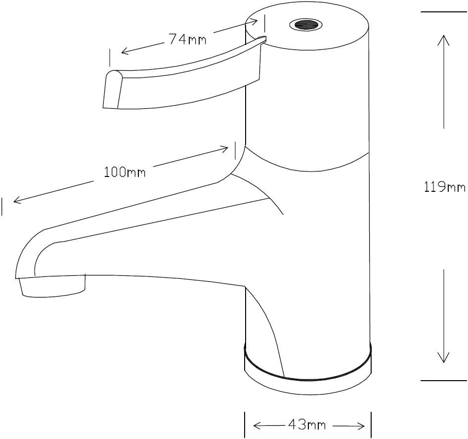 e-Plumb 1918 Doc M Sequential Basin Mixer Tap, Chrome – BigaMart