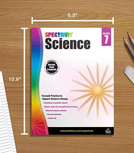 Spectrum 7th Grade Science Workbook, Ages 12 to 13, Grade 7 Science ...