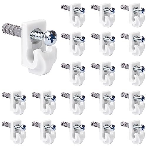 KALIONE 20 Packs Shelf Clips,Wire Shelf Clips,Closet Shelves Wall ...