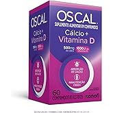 Os-Cal D - Cálcio 500mg + Vitamina D 400UI, 60 comprimidos | Amazon.com.br