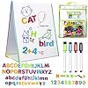 LittleMag Magnetic Easel and Whiteboard for Kids – 4 Dry Erase Markers ...