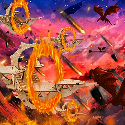 Eberron Elemental Airship Model Wood Laser Cut Fantasy Skyship Terrain ...