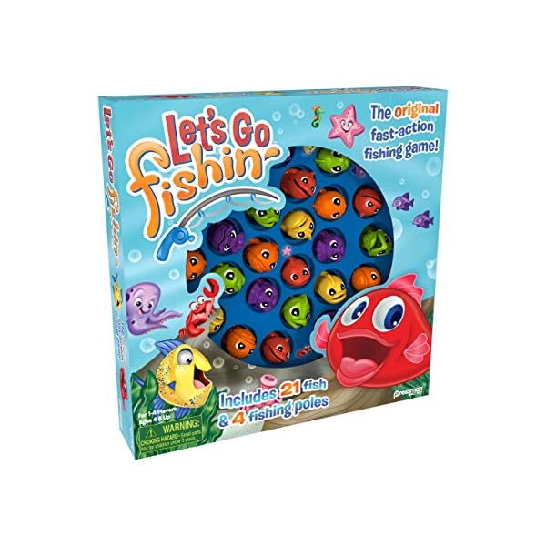 Let's Go Fishin' Game by Pressman - The Original Fast-Action Fishing ...