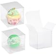 Amazon.com: TEMLQPACK 50 Pack 3x3x3 Inch Clear Hot Chocolate Bomb Boxes ...