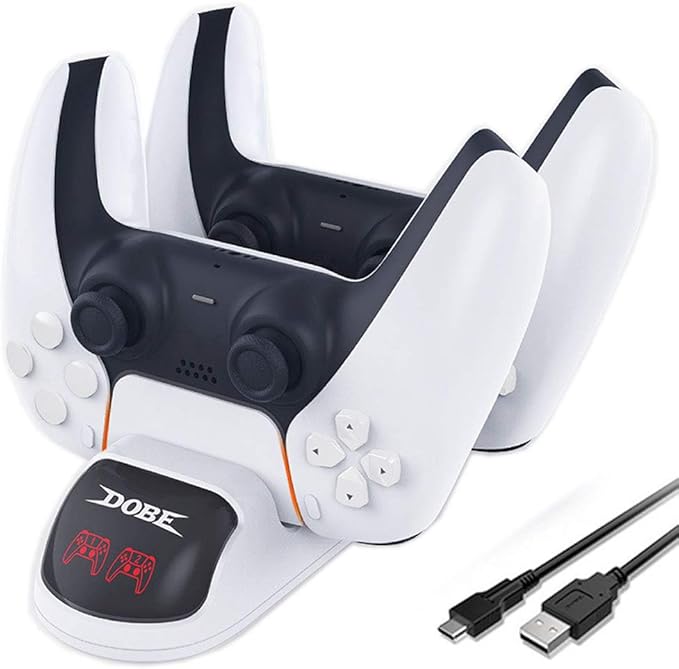 PS5 Charging Dock, RIXOW PS5 Controller Charger Docking Station Dual ...