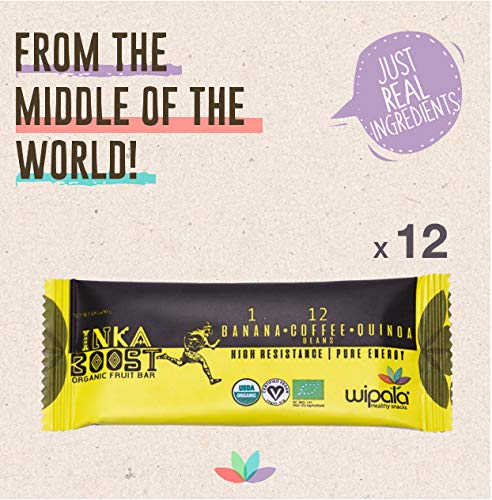Wipala Healthy Snacks - Inka Boost - Organic Fruit Bar - Coffee | Vegan ...