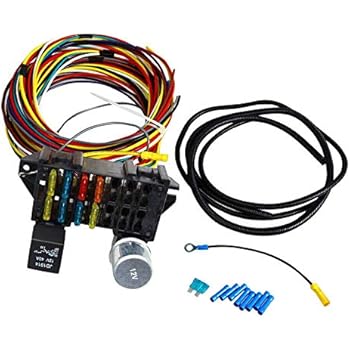 Amazon.com: BETTERCLOUD 8 Circuit Fuse 12V Wiring Harness w/Small Fuse ...