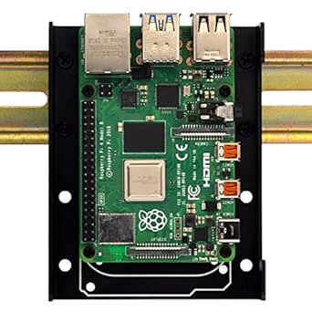 Amazon.com: DIN Rail Mount Bracket for Raspberry Pi 1A+ 1B+ 2B 3B 3B+ 4B Zero Arduino Uno Mega ...