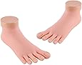Amazon.com : Practice Fake Foot Model 1 Pair Flexible Soft Silicone ...