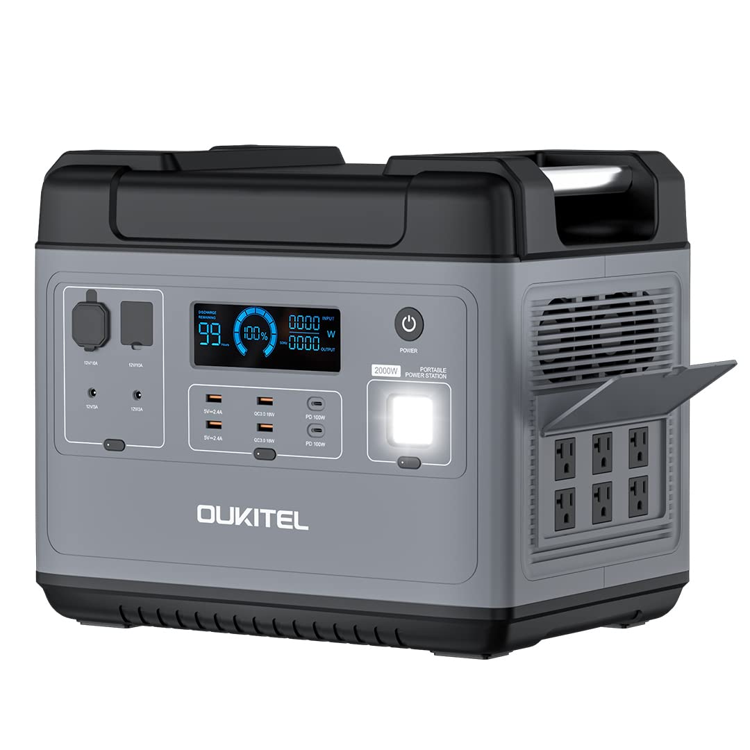 Mua OUKITEL P2001 LiFePO4 UPS Solar Generator, 2000Wh Battery Backup ...