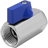 Amazon.com: Beduan 1/2" Mini Ball Valve, Stainless Steel Female x Male NPT Thread Shut-Off Valve ...