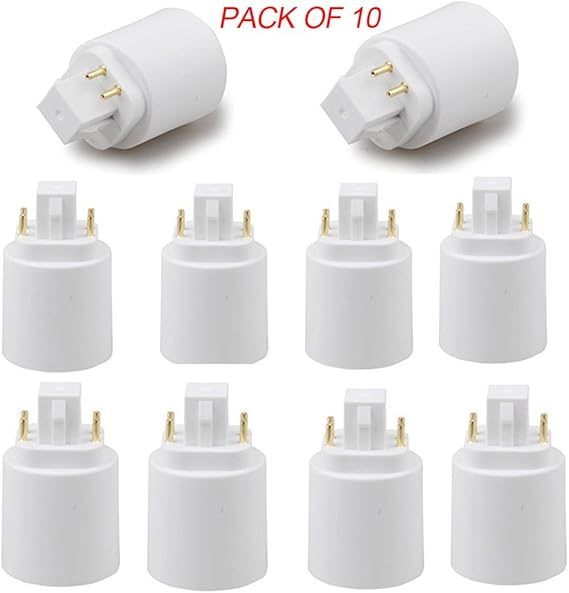 G24 a E26 E27 Base para lámpara Converter, LED Sockets adaptador, 4-pin ...