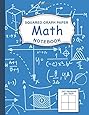 Graph Paper Math Squared Notebook: Graph Paper For Kids Large 1/2 Inch ...