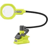 Amazon.com: RYOBI ONE+ 18V LED Magnifying Clamp Light (Tool Only ...