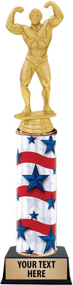 Amazon.com : 11" Custom Male Bodybuilding Trophies - Bodybuilding ...